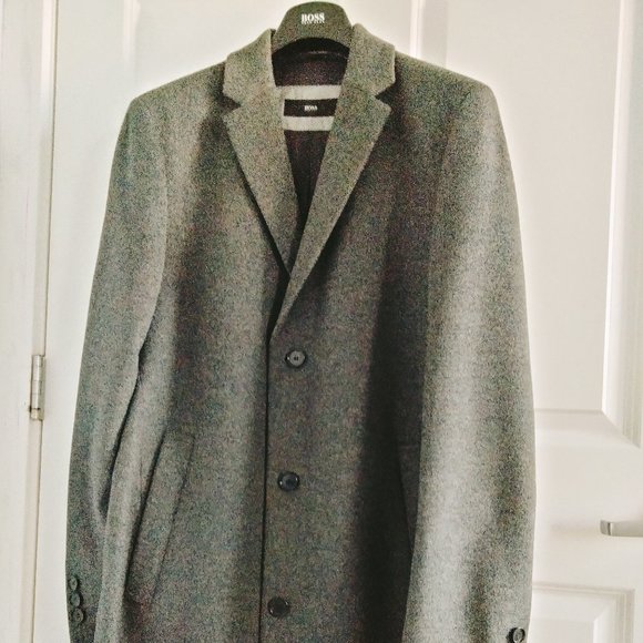 Hugo Boss | Jackets & Coats | Hugo Boss Cashmere Wool Coat Size 4l ...